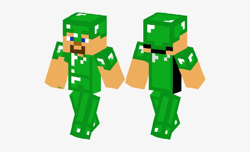 Download Green Armor Steve Minecraft - HD Transparent PNG - NicePNG.com