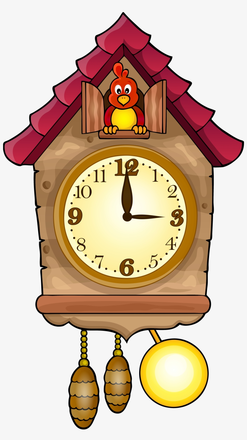 Cute Cuckoo Clock Png Clip Art Png Stock - Reloj Cucu Animado ...