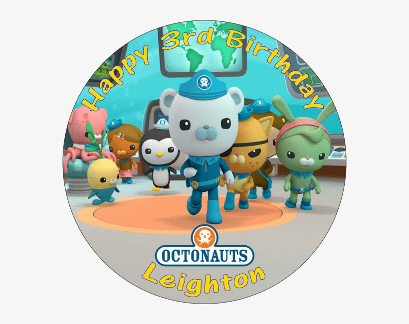 Octonauts Personalised Round Printed Birthday Cake - Octonauts Round ...