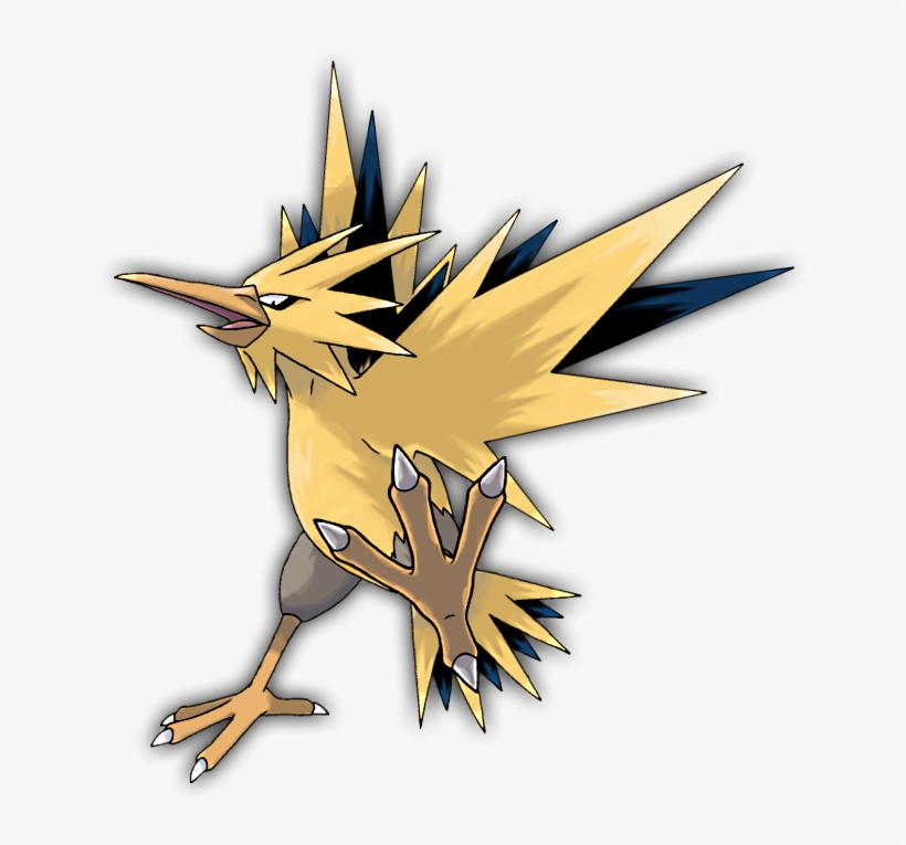 Mega Zapdos - Difference Between Zapdos And Shiny Zapdos Transparent ...