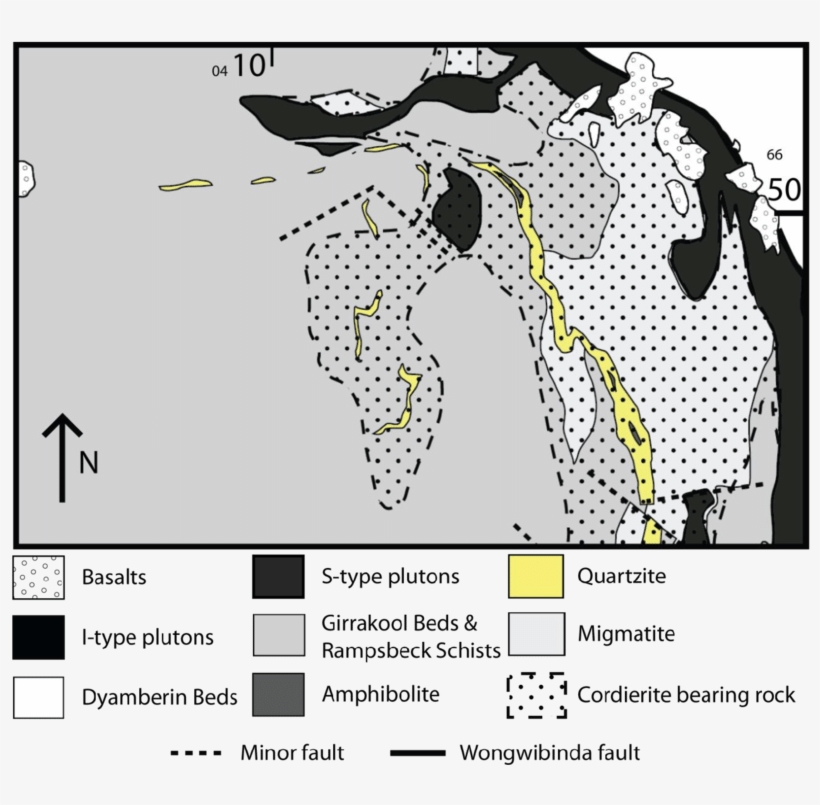 Geological Map Of The Wmc, Highlighting The Structure - Geology ...