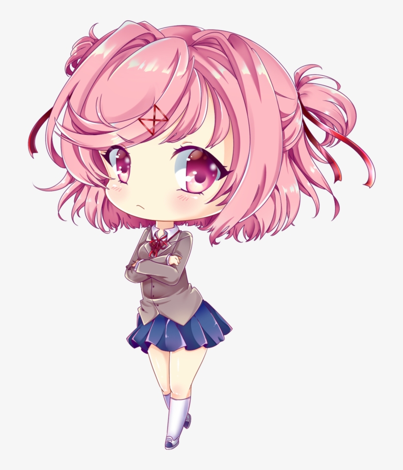 Natsuki Ddlc Chibi By Karmakittychan On Deviantart Natsuki [DDLC] By