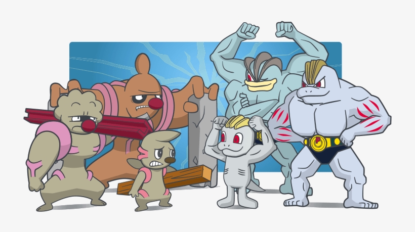 Pokemon Published An Official Machamp Website Giving - Machop Muscle ...