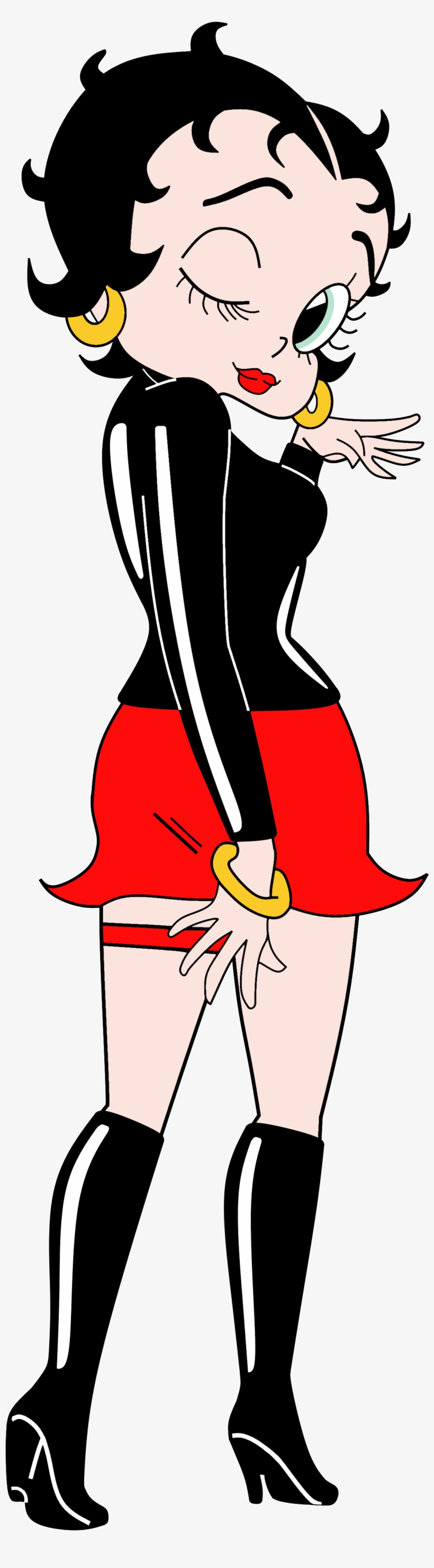 Betty Boop Anime Biker Render - Betty Boop Render Transparent PNG ...