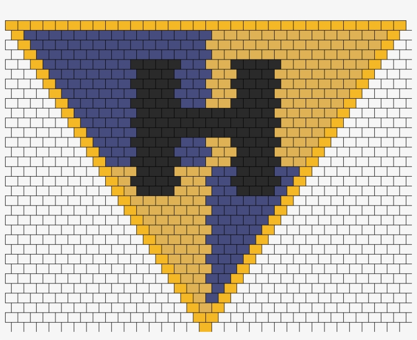 Harry Potter Hufflepuff Crest Kandana Bead Pattern - Bead Transparent ...