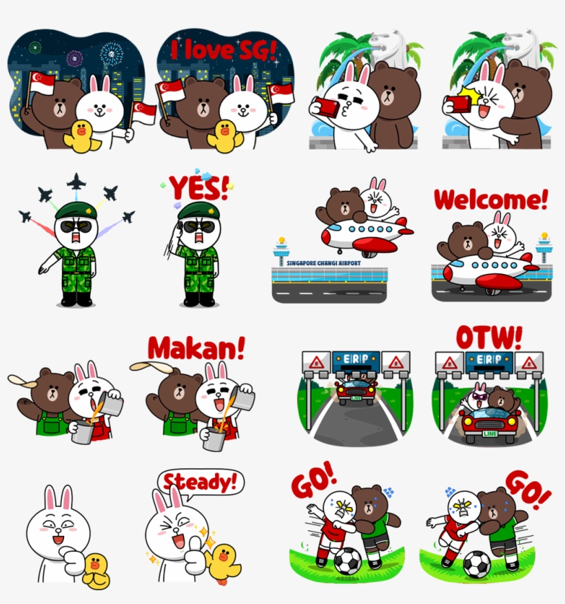 Line Has Launched A Free Set Of Singapore-themed Animated - Singapore ...