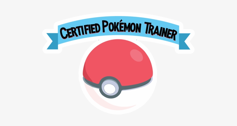 Certified Pokemon Trainer Sticker - Graphic Design Transparent PNG ...