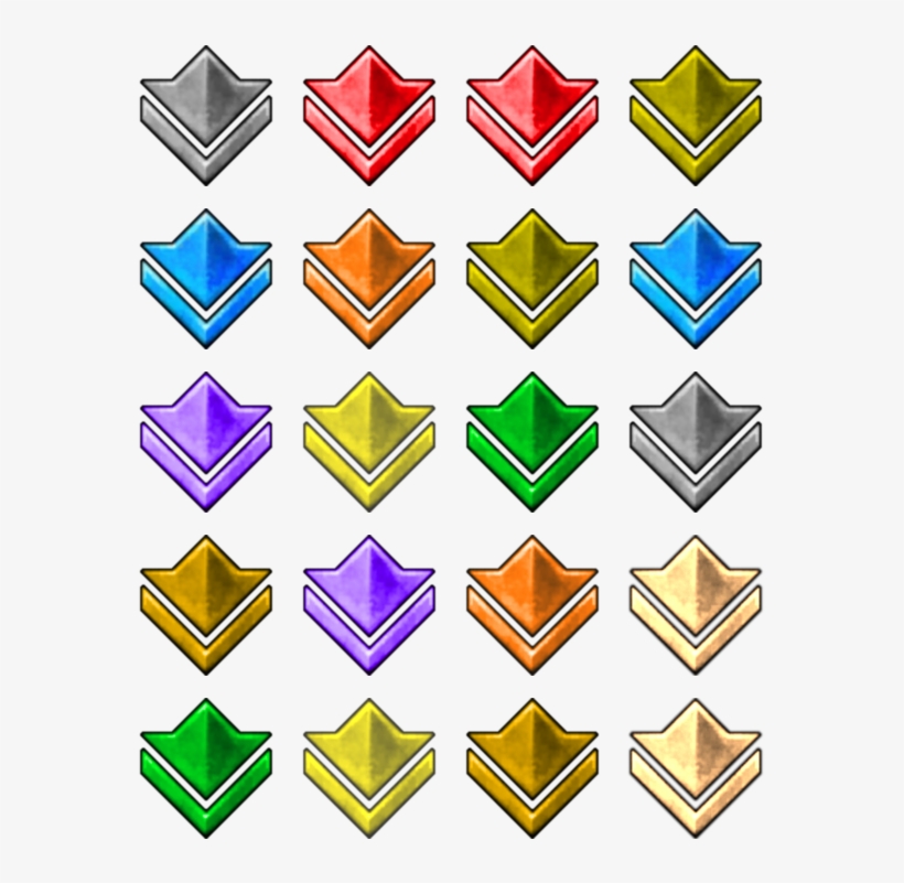 Guild Wars 2 Ranks Icon Pack By Antilsan - Ranks Icon Transparent PNG ...