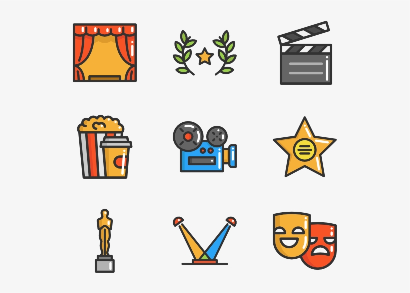 Cinema Elements - Theatre Icons Transparent PNG - 600x564 - Free ...