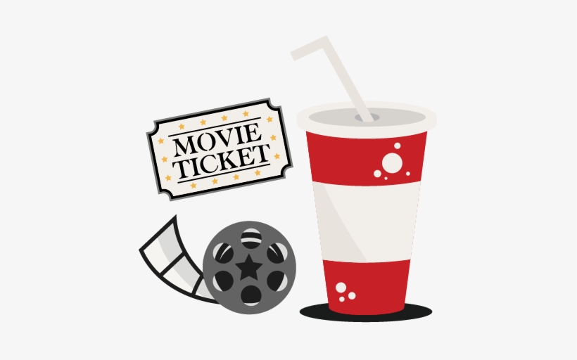 Movie Theater Set Svg Scrapbook Cut File Cute Clipart - Cute Movie ...