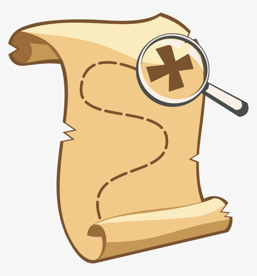 Treasure Map Clipart Black And White