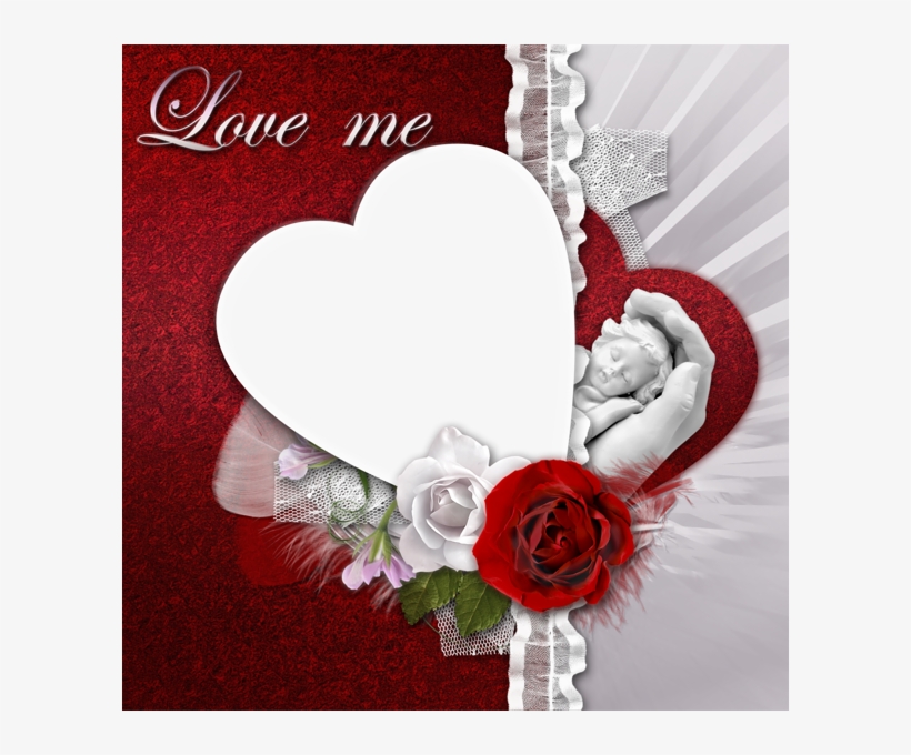 Download Transpa Romantic Frame Love Me Frames Png - Love Photo Frame ...