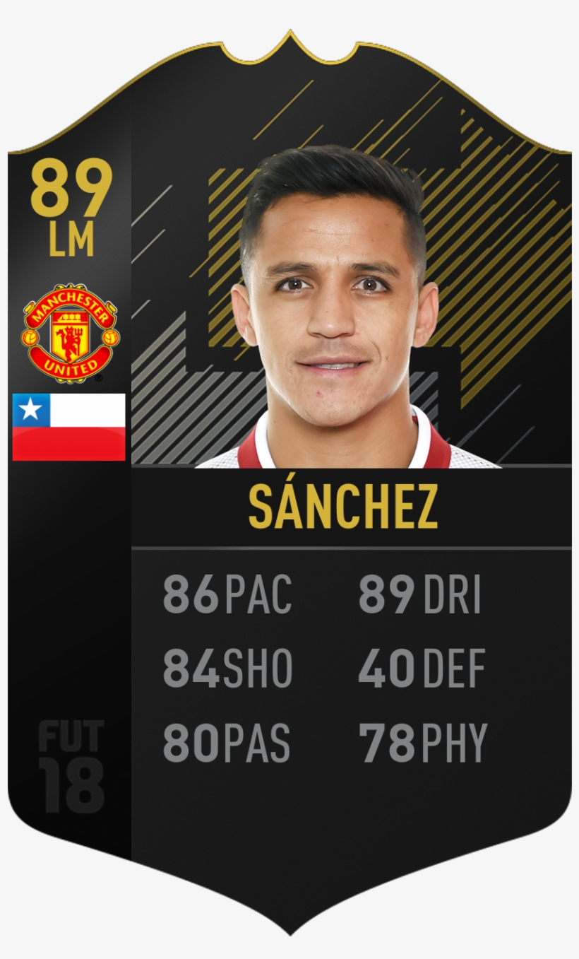 Download 23 - Sanchez Fifa 18 Card - HD Transparent PNG - NicePNG.com