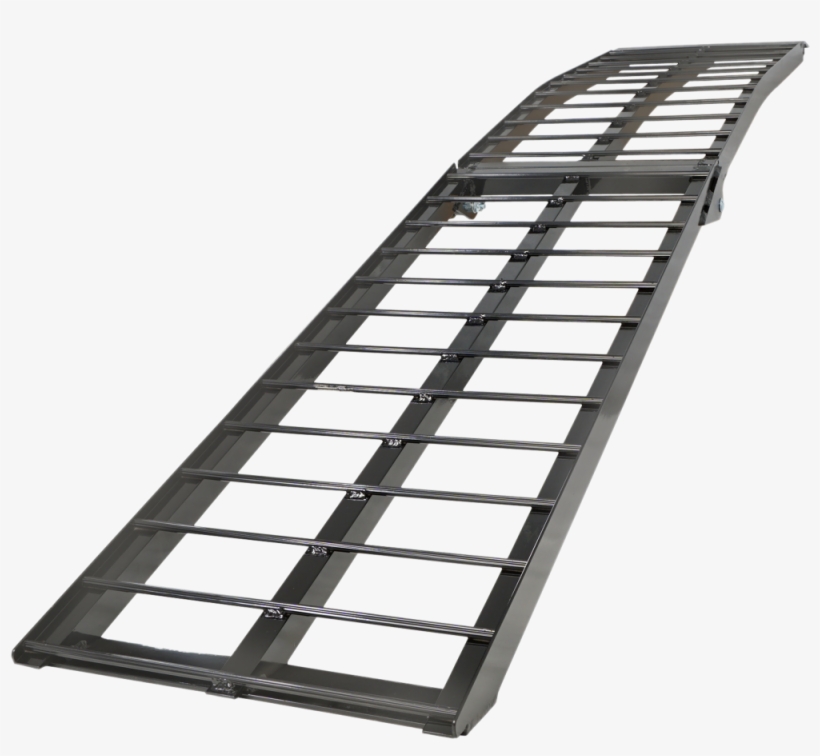 9' Wide Heavy Duty Folding Arch Ramp - Aluminum Heavy Duty Folding ...
