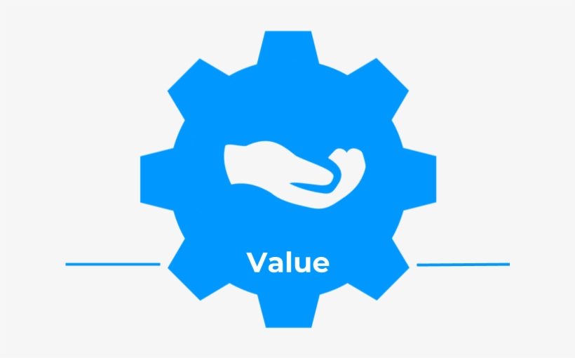 Value Hand Cog Icon - Illustration Transparent PNG - 635x430 - Free ...