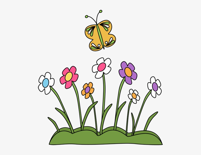 Butterfly Resting On Flower Clip Art