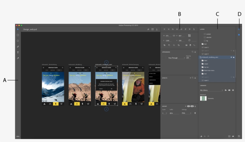 Photoshop Design Space User Interface - Photoshop Design Space ...
