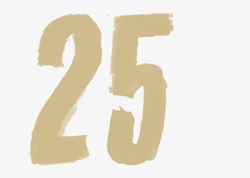 Number 25 Tattoo Design