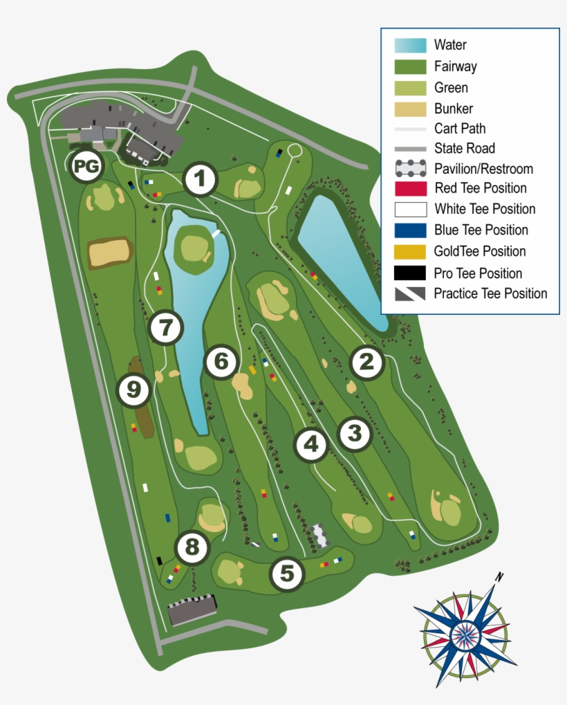 Like Us On Facebook - Old American Golf Club Course Map Transparent PNG ...