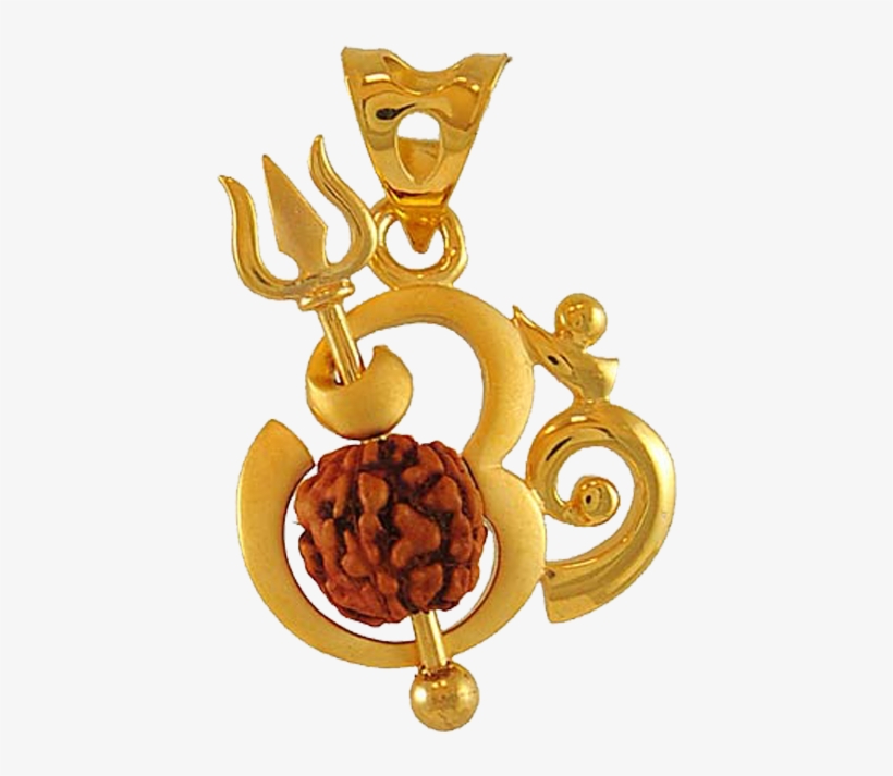 Only Download Omganesh Kundli - Om Pendant With Rudraksha Transparent ...