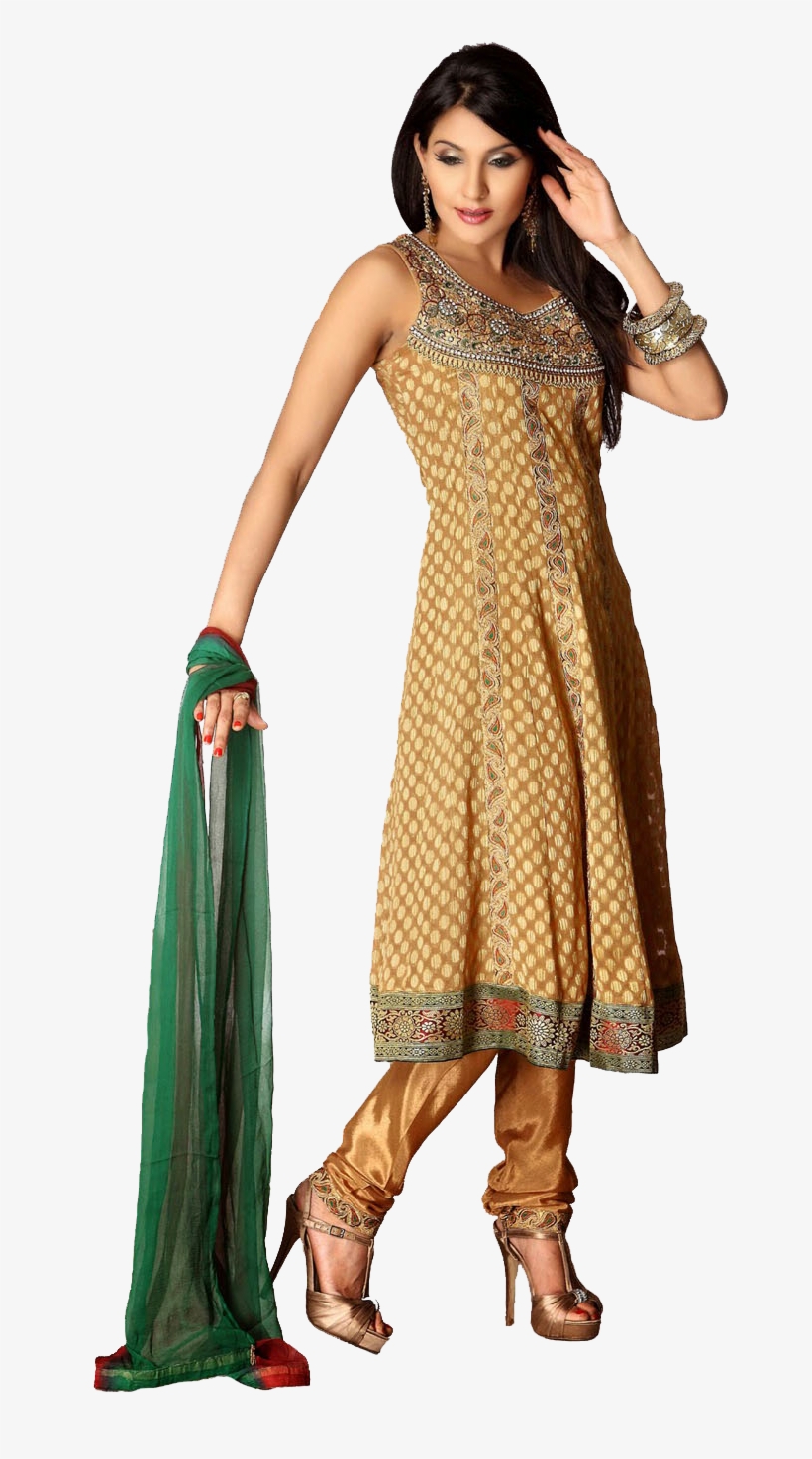 Posted By Churidar Suit At - Shalwar Kameez Transparent PNG - 868x1488 ...