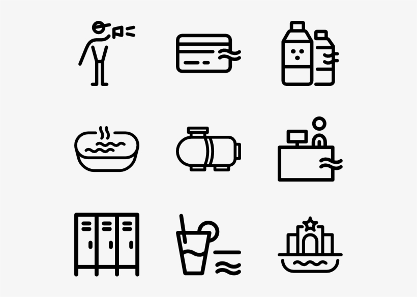 Pool - White Icons Png Transparent PNG - 600x564 - Free Download on NicePNG