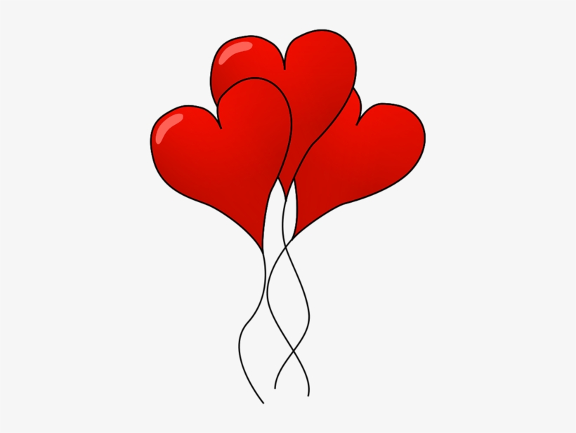 Valentines Day Balloons Clipart