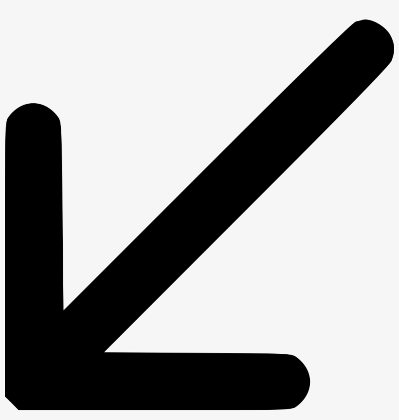 Arrow Pointing Down And Left