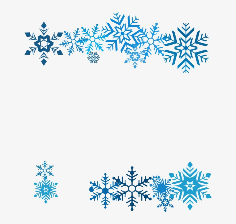 Blue Snowflakes Png Image Background - Snow Flakes Png Transparent PNG ...