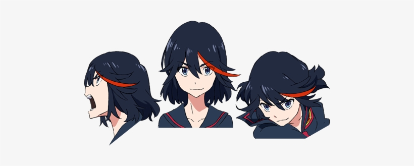Ryuuko Matoi - Kill La Kill Character Sheet Transparent PNG - 520x270 ...