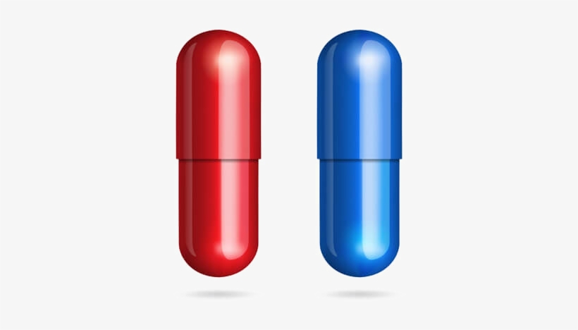Pills Png Image Background - Red And Blue Pill Png Transparent PNG ...