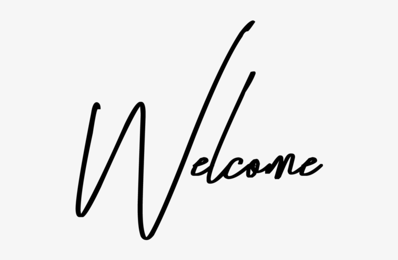 Welcome - Calligraphy Transparent PNG - 1000x750 - Free Download on NicePNG