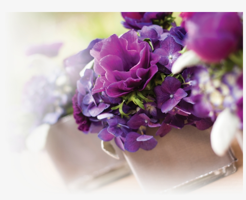Floral Arrangements - Elegant Purple Flower Floral Png Transparent PNG ...
