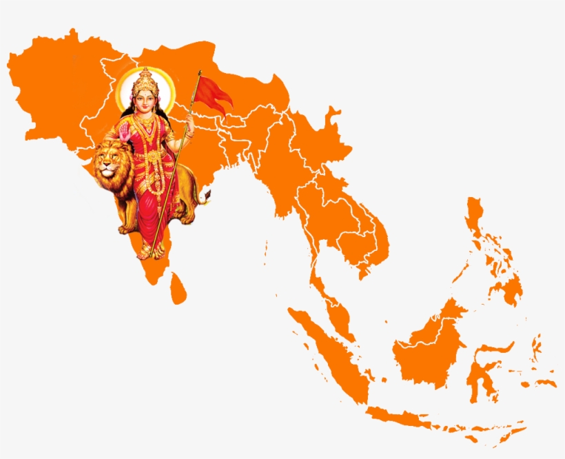Bharat Mata Latest Image - Bharat Mata With Akhand Bharat Transparent ...