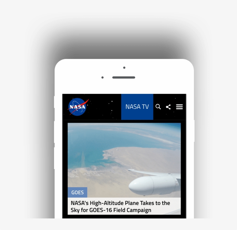 Nasa Website Browser Nasa Responsive Website Iphone - Web Mobile Header ...