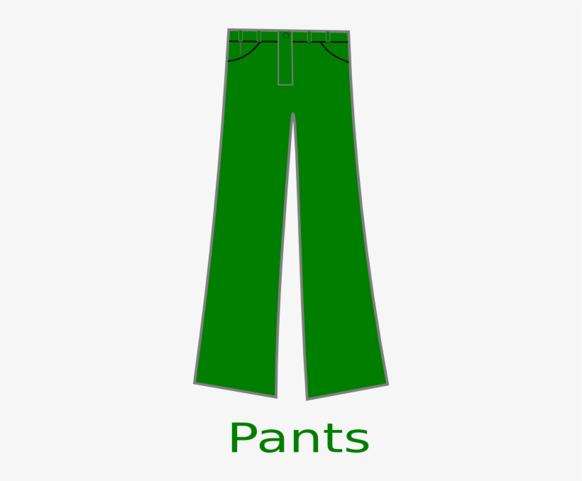 Jeans Clipart Kid Pants - Green Pants Clipart Transparent PNG - 276x599 ...