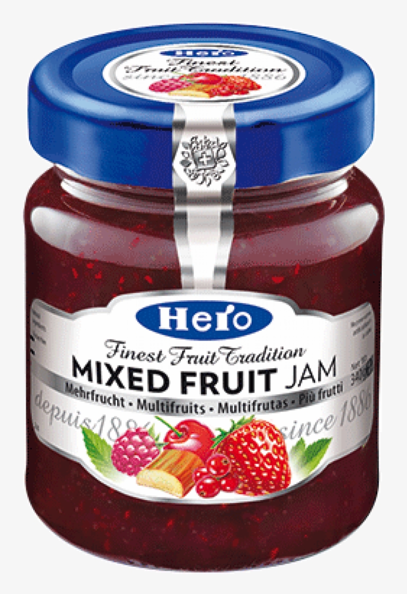 Hero Mix Fruit Jam 340g Transparent PNG - 1200x1200 - Free Download on ...