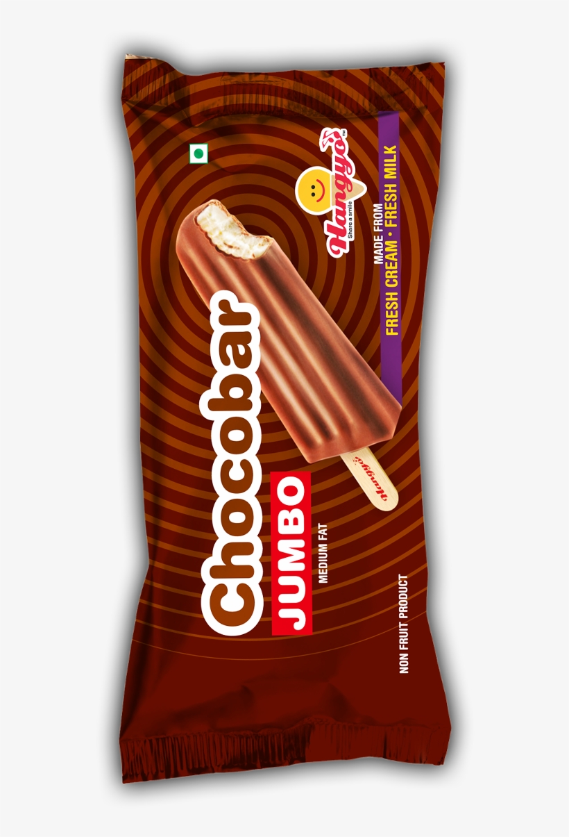 Hangyo-chocobar Jumbo - Chocobar Ice Cream Packet Transparent PNG ...