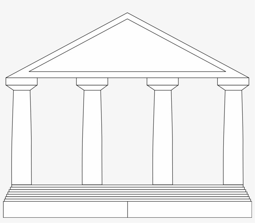 Open - Draw A Greek Temple Transparent PNG - 2000x1647 - Free Download ...