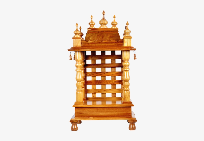Download Pooja Mandir Or Temples - Wood Mantapa - HD Transparent PNG ...