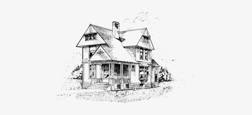 Pencil Draw - House Transparent PNG - 500x297 - Free Download on NicePNG