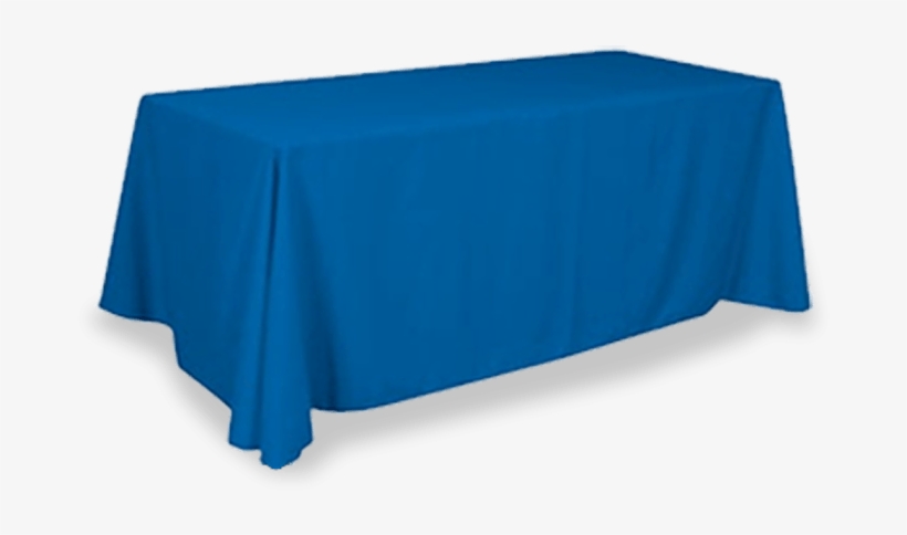 Table Throw Print & Imprint Options - Blue Table Cloth Png Transparent ...
