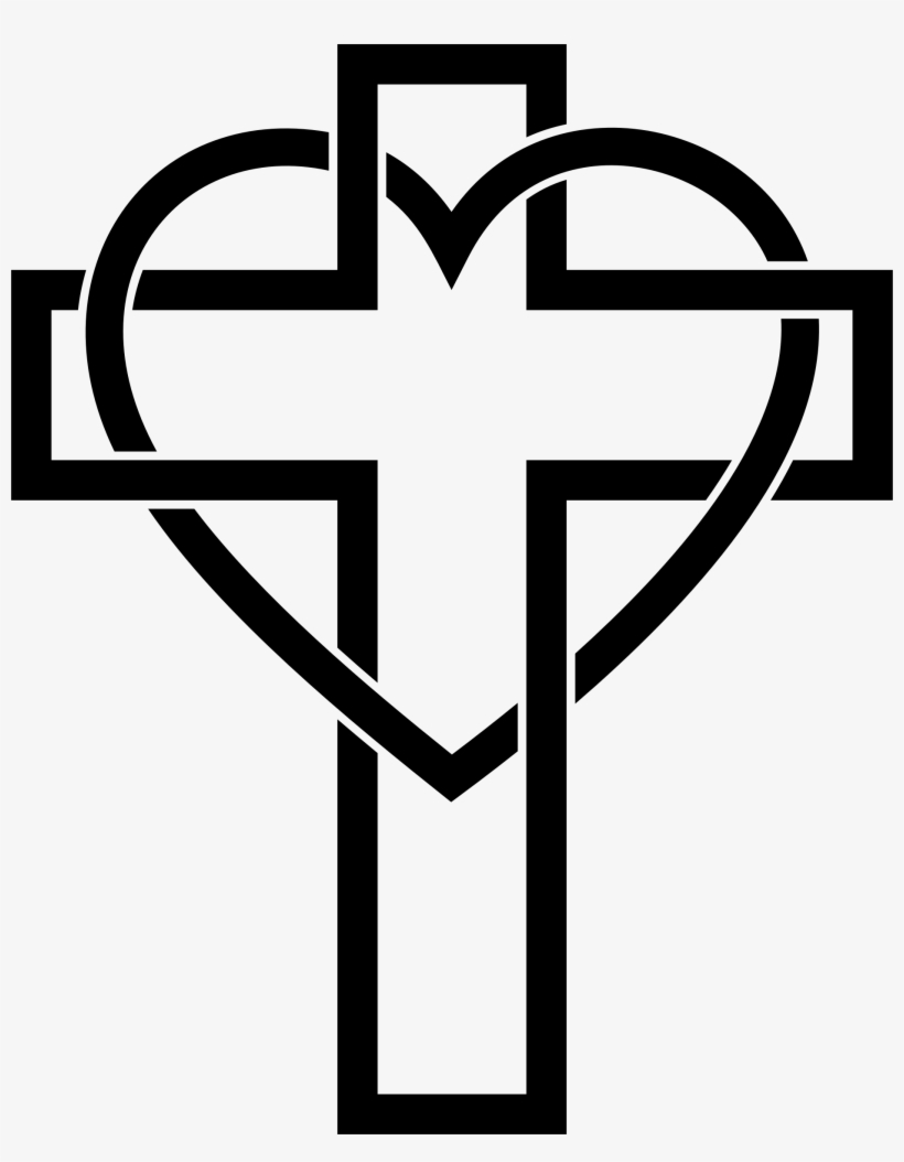 Jesus Big Image Png - Christian Cross And Heart Transparent PNG ...