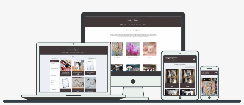 Sits Portfolio Responsive Ecommerce Website - Website Transparent PNG ...