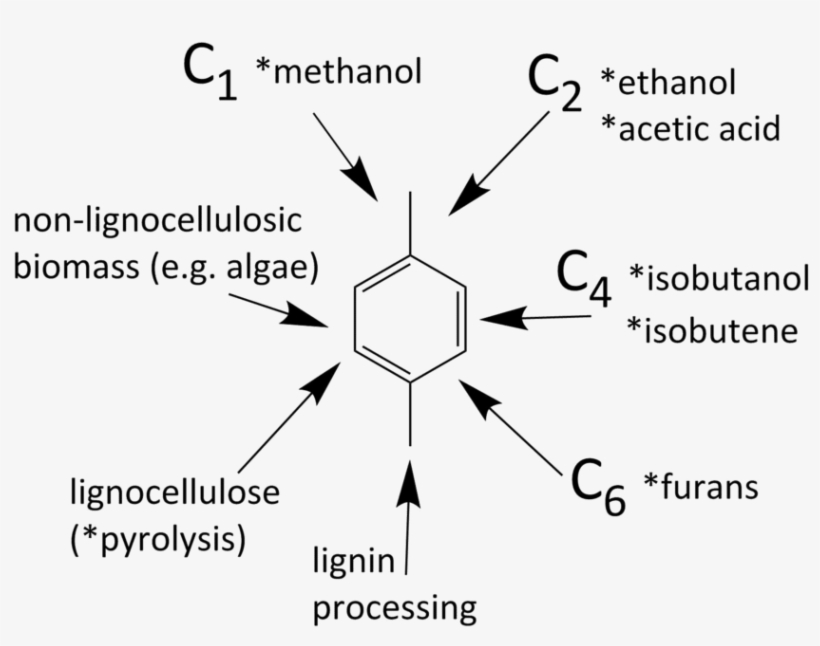 Main Sources/chapters For P-xylene Production - Diagram Transparent PNG ...