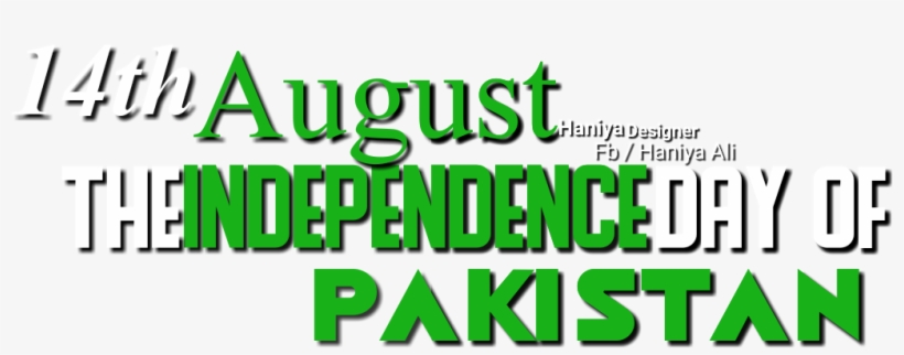 14th August Png Text Made By Haniya Ali - Picsart Png 14 August ...