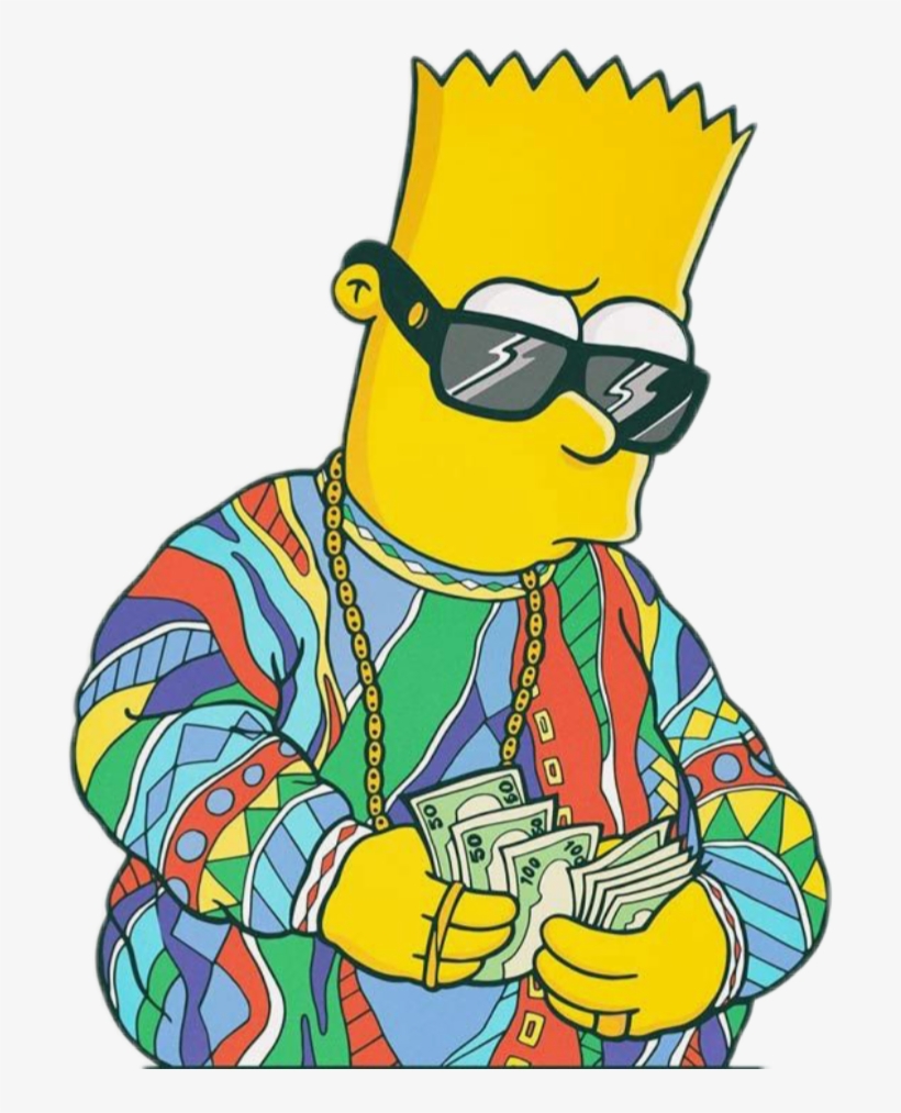 Largest Collection Of Free To Edit Dollars Stickers - Simpsons Hip Hop ...