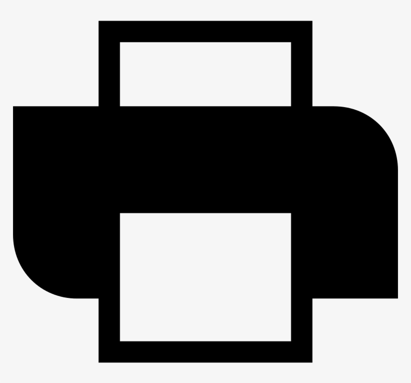 Svg Wikimedia Commons Image - Transparent Background Print Icon ...