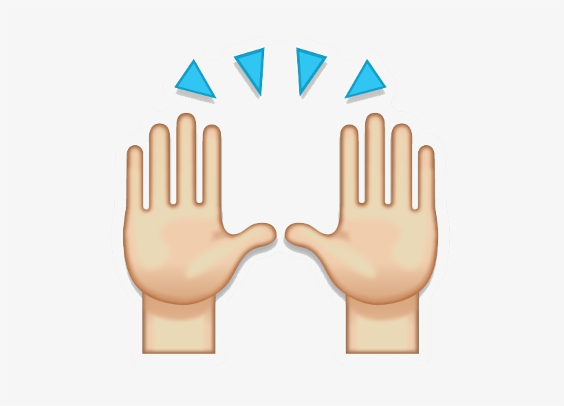 Hand Emoji Png Free Download - Praise Hands Emoji Png Transparent PNG ...