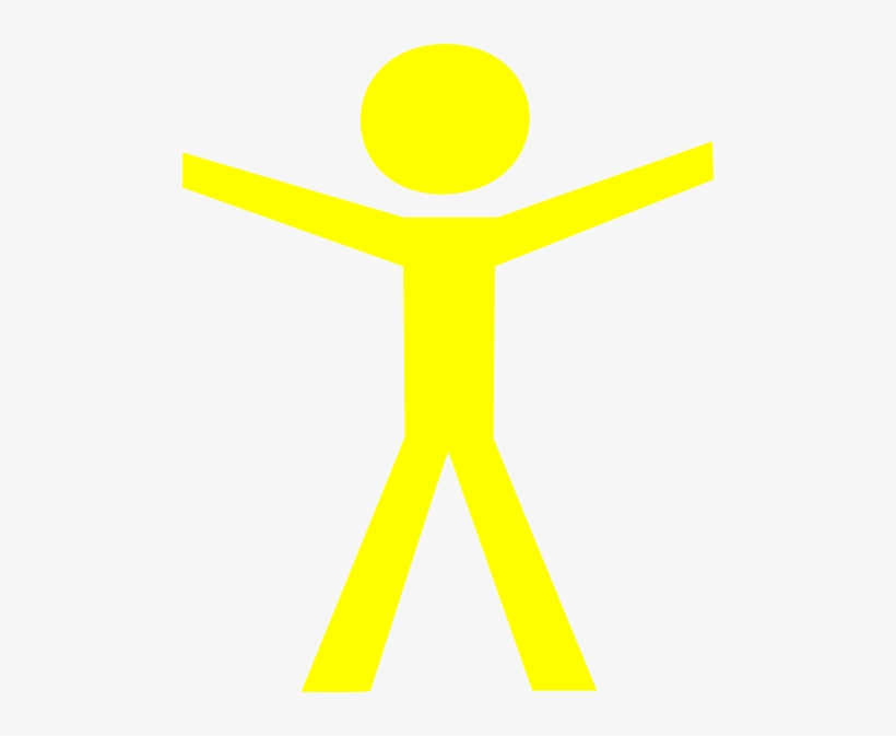 Clip Art Human Figures Free - Yellow Human Figure Transparent PNG ...
